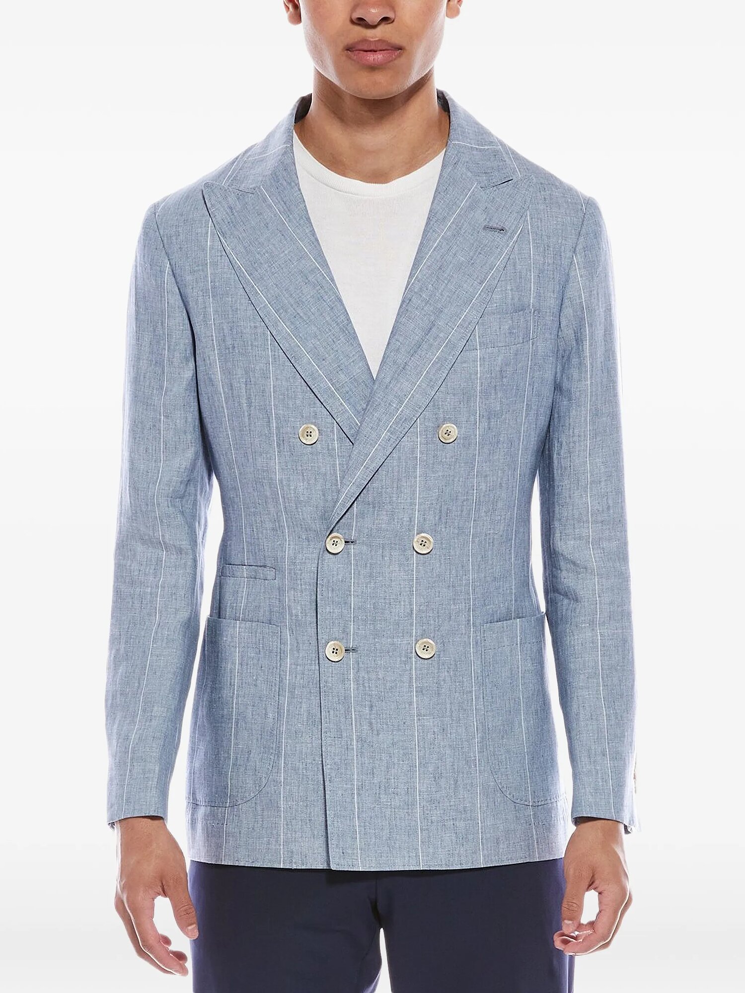 Пиджак Pinstripe double-breasted blazer