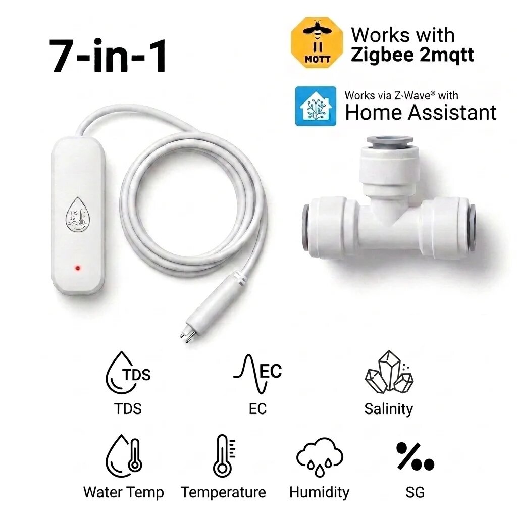 Датчик качества воды Zigbee 7-в-1 для бассейнов 7-in-1