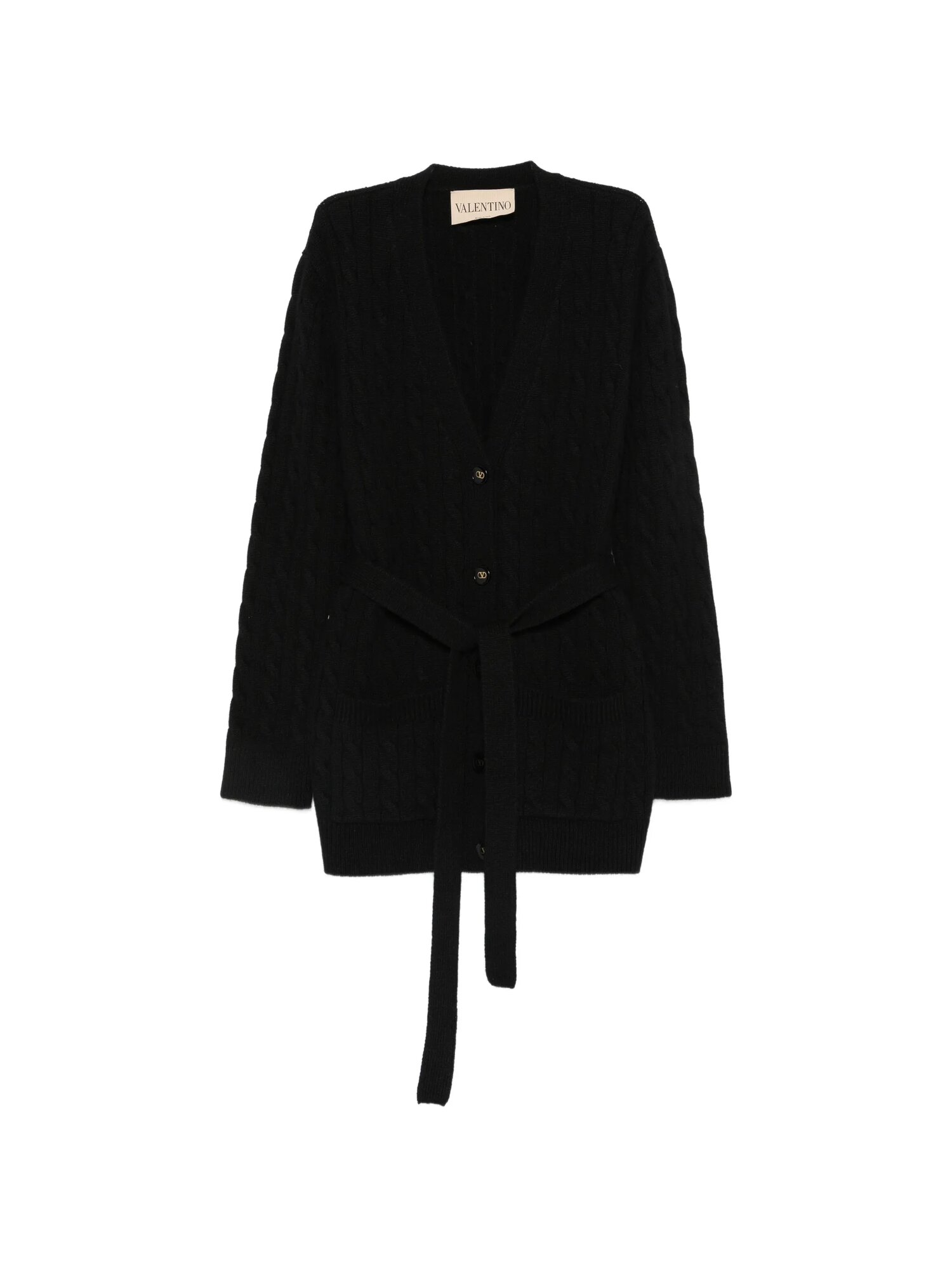 Кардиган Cable-knit belted cardigan