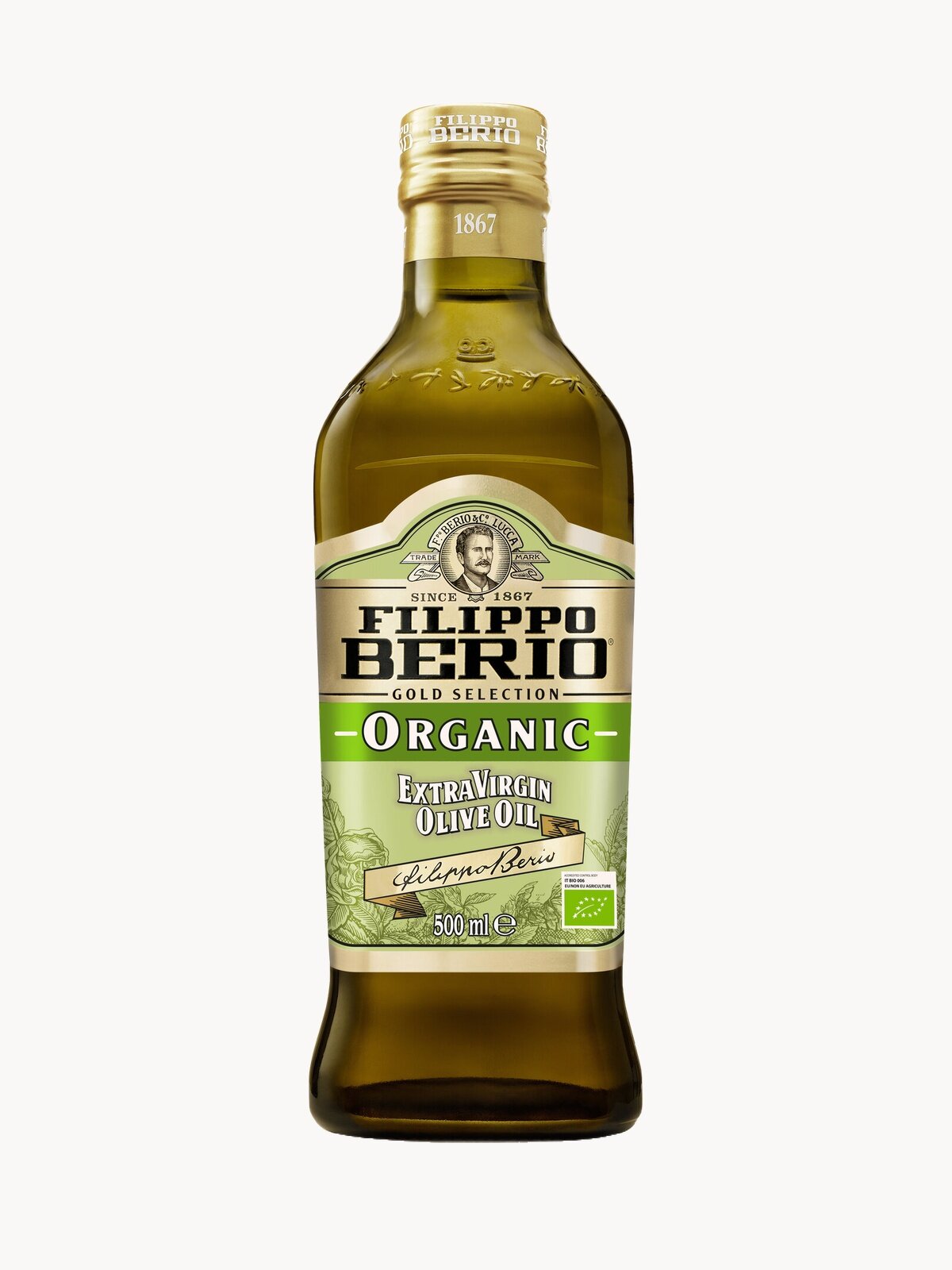 Масло оливковое Filippo Berio Extra Virgin Organic, 0.5 л