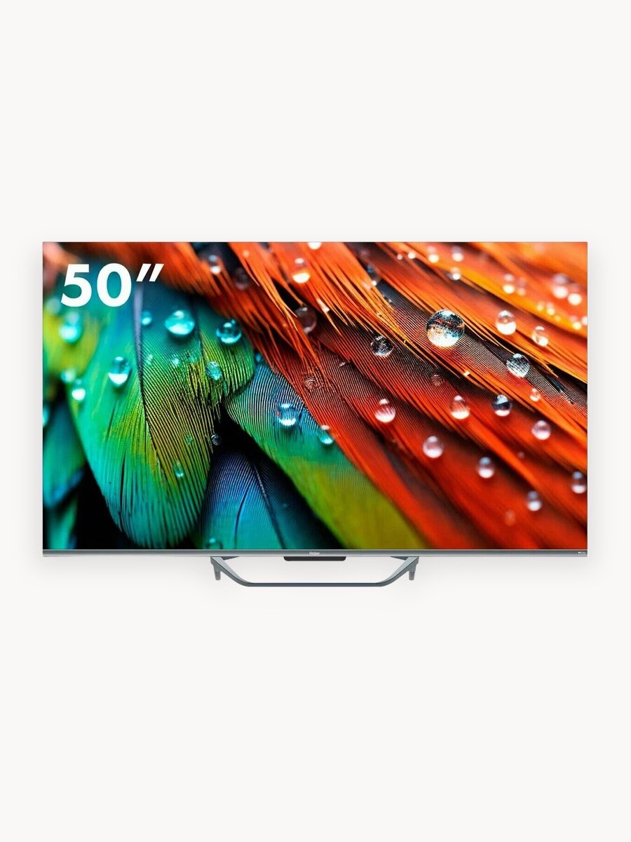 Телевизор Haier Smart TV S4, 50", Android TV, 4K, голосовое управление