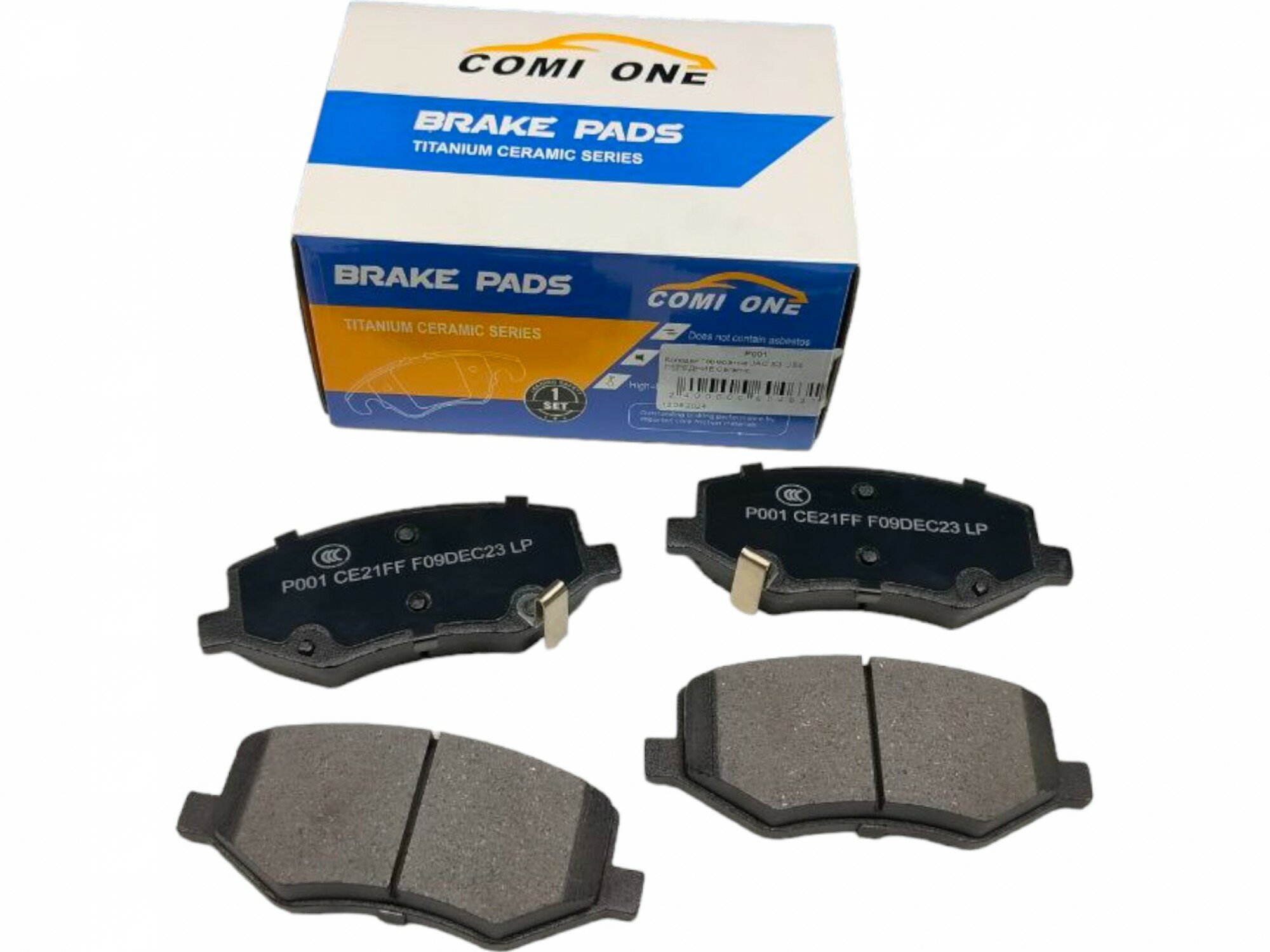 Колодки тормозные передние Ceramic Comi One JAC S3, JS4