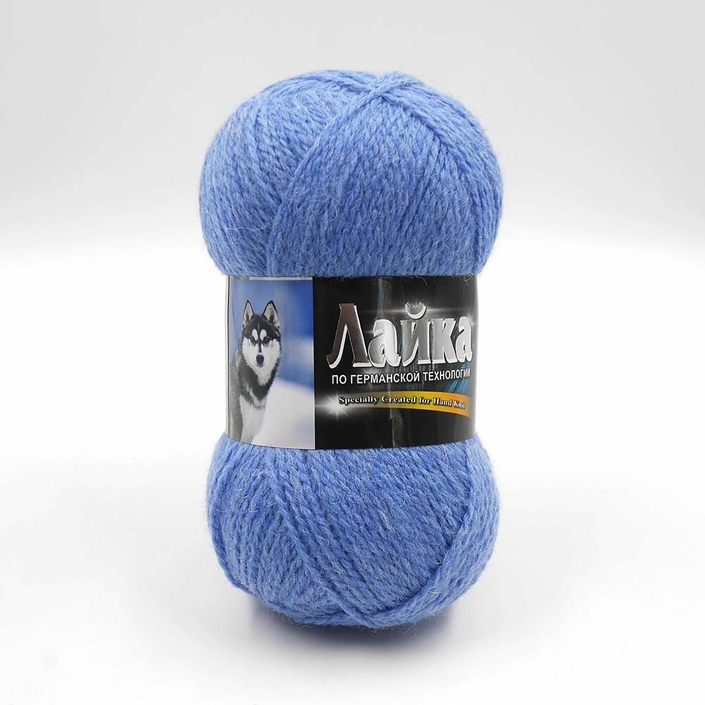 Пряжа Color City Лайка 300 голубой (100г/300м, упаковка 5 мотков)