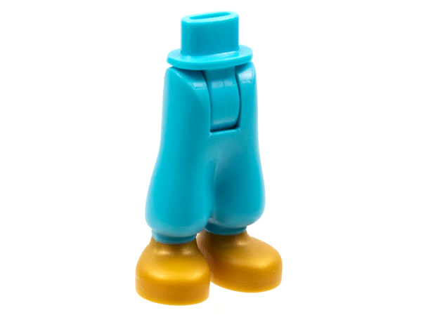 Mini Doll Hips and Trousers Baggy with Pearl Gold Shoes Pattern - Thick Hinge, 19190c00pb05 Medium Azure U