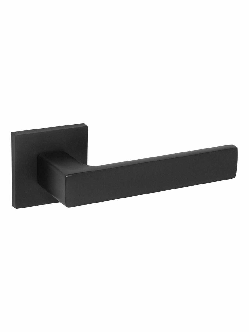 Ручка дверная межкомнатная Fuaro K. RL52. TETRAGON BL-24 черный квадрат 8х170 мм