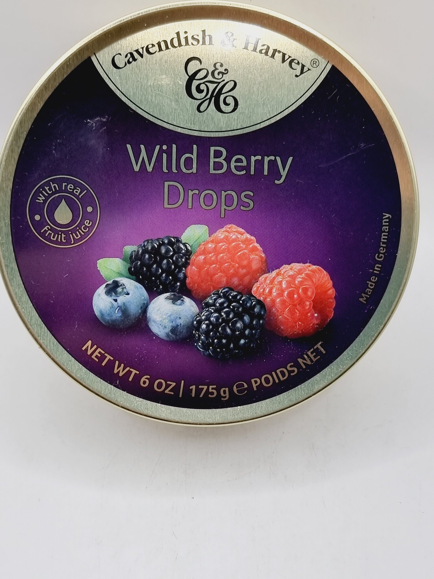 Леденцы Cavendish & Harvey со вкусом лесных ягод 175 г (Германия)