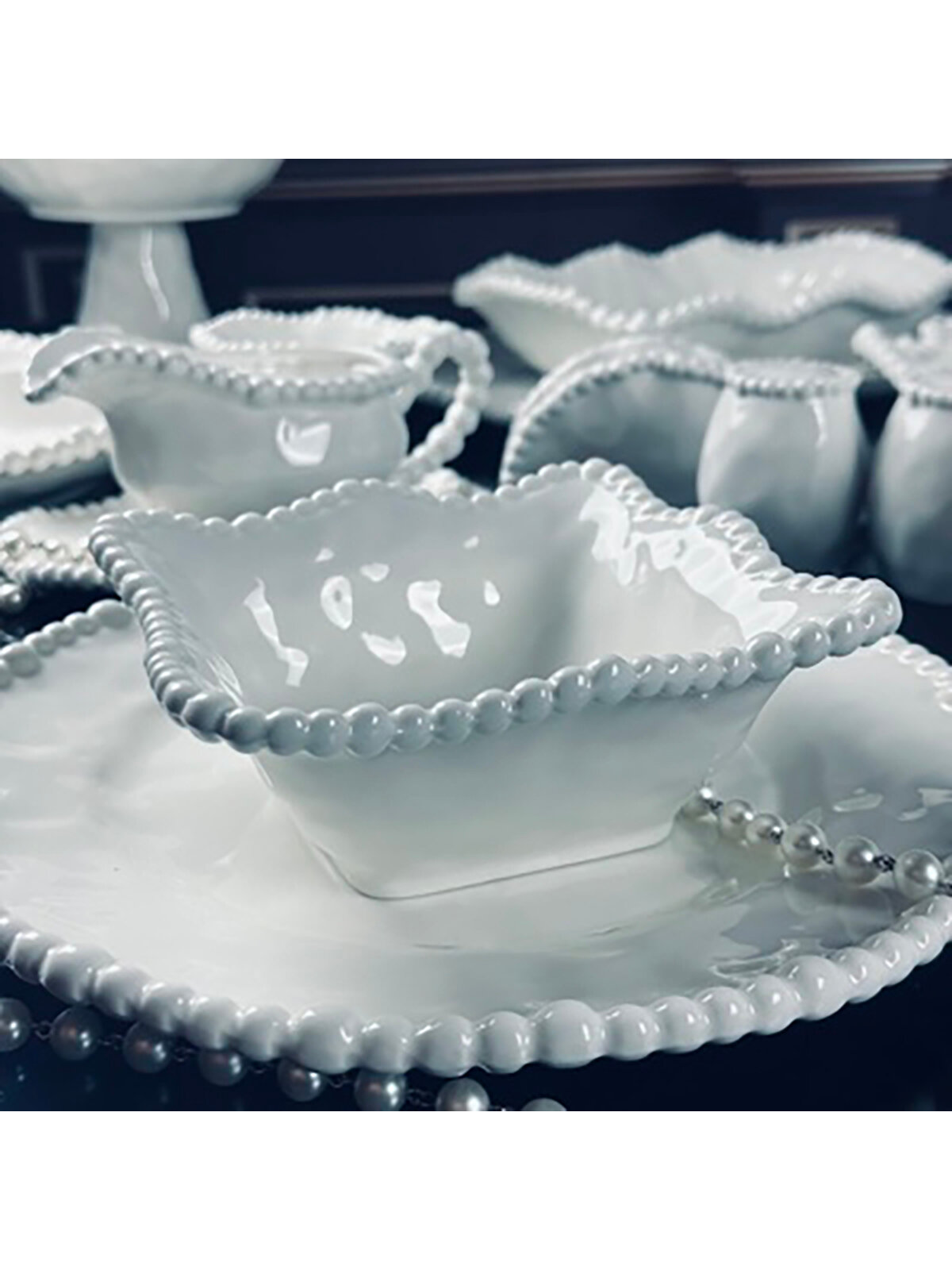 Набор из 6 квадратных салатников 15см маринет в под