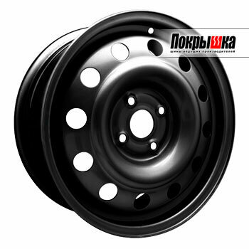 Диски штампованные ТЗСК Hyundai Solaris, Kia Rio 6.5х16/4х100 D54.1 ET50.0, Черный