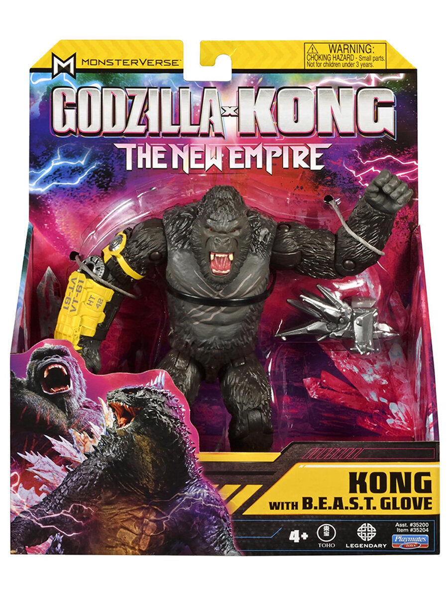 Playmates Toys Monsterverse Godzilla X Kong The New Empire / 6-дюймовая фигурка героя / Годзилла против Кинг-Конга Фильм 2 Монстр Основная фигура