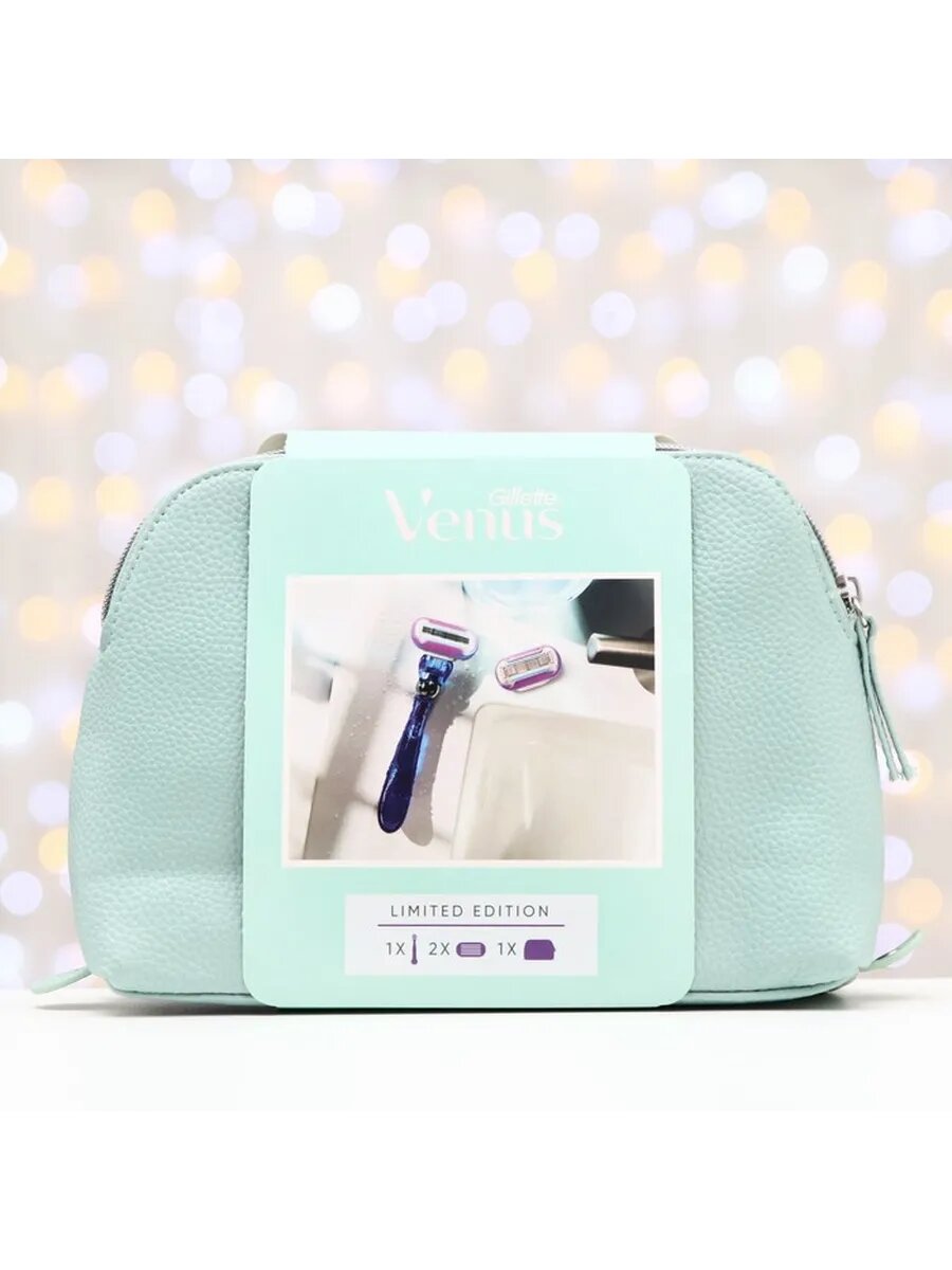 Подарочный набор Gilette Venus бритва с 1 кассетой + сменные