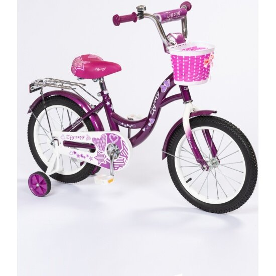Детский велосипед Zigzag 14" GIRL фиолетовый