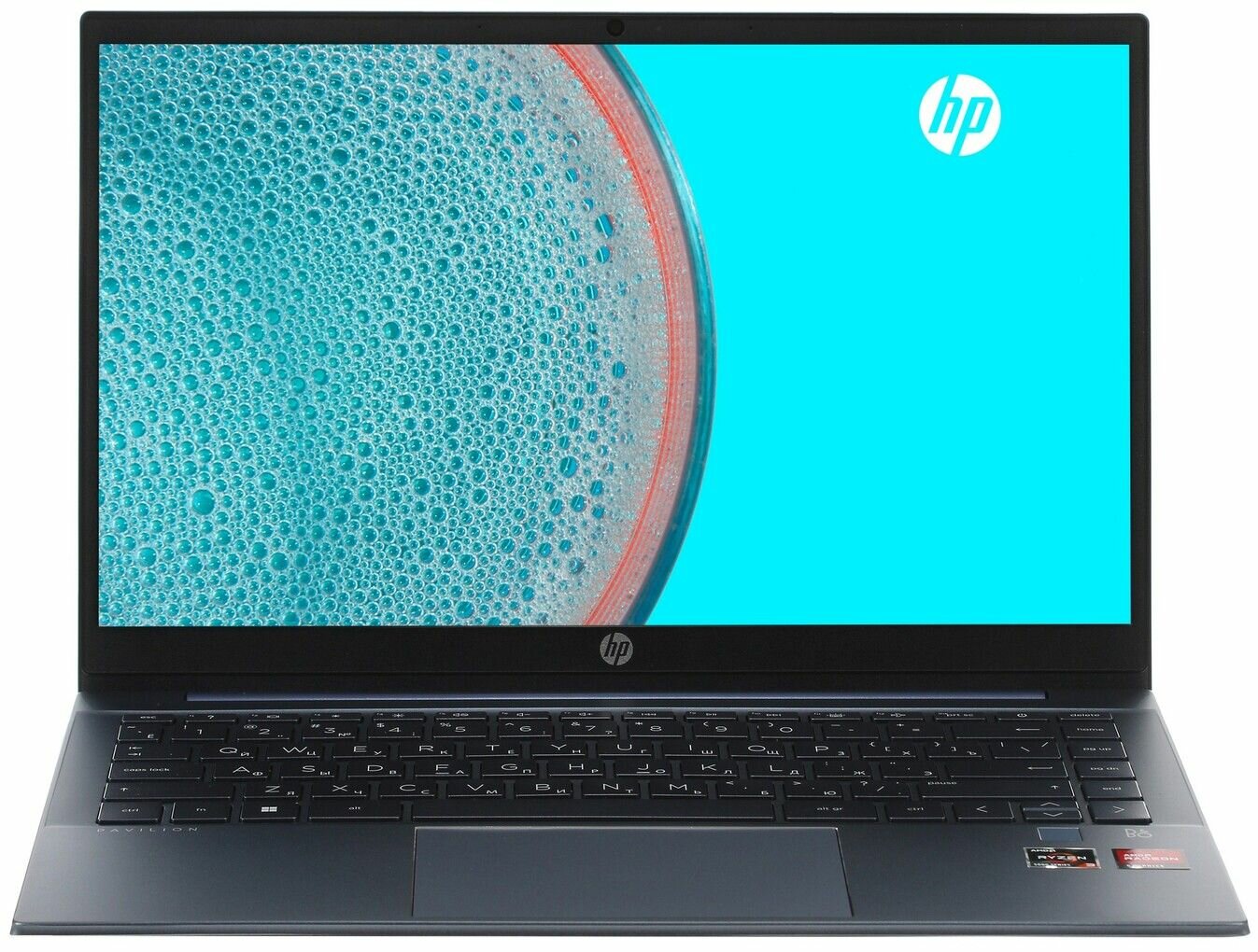 14" Ноутбук HP Pavilion 14-EC0054UR (55B73EA) синий - 1920x1080, IPS, AMD Ryzen 3 5300U, ядра: 4 x 2,6 ГГц, 8 ГБ, SSD 256 ГБ, AMD Radeon Graphics, Windows 10 Pro