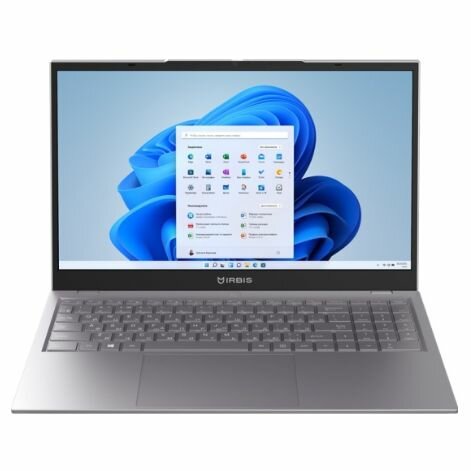 15,6" Ноутбук Irbis 15N (15NBP3505 WINDOWS 11 PRO) серый - 1920x1080, IPS, Intel Core i3-1215U, ядра: 6 x 1,2 ГГц, 8 ГБ, SSD 256 ГБ, Intel UHD Graphics 600, Windows Pro