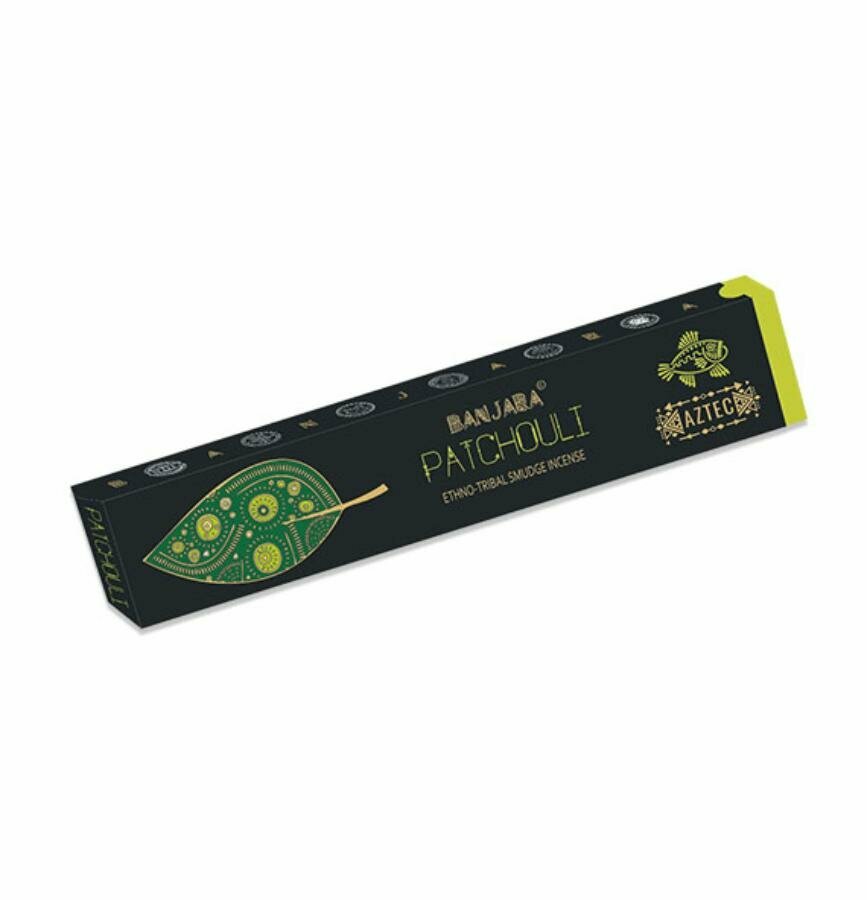 Aztec PATCHOULI Ethno-tribal Smudge Incense, Banjara (Ацтек пачули этно-племенные благовония, Банджара), 15 г.