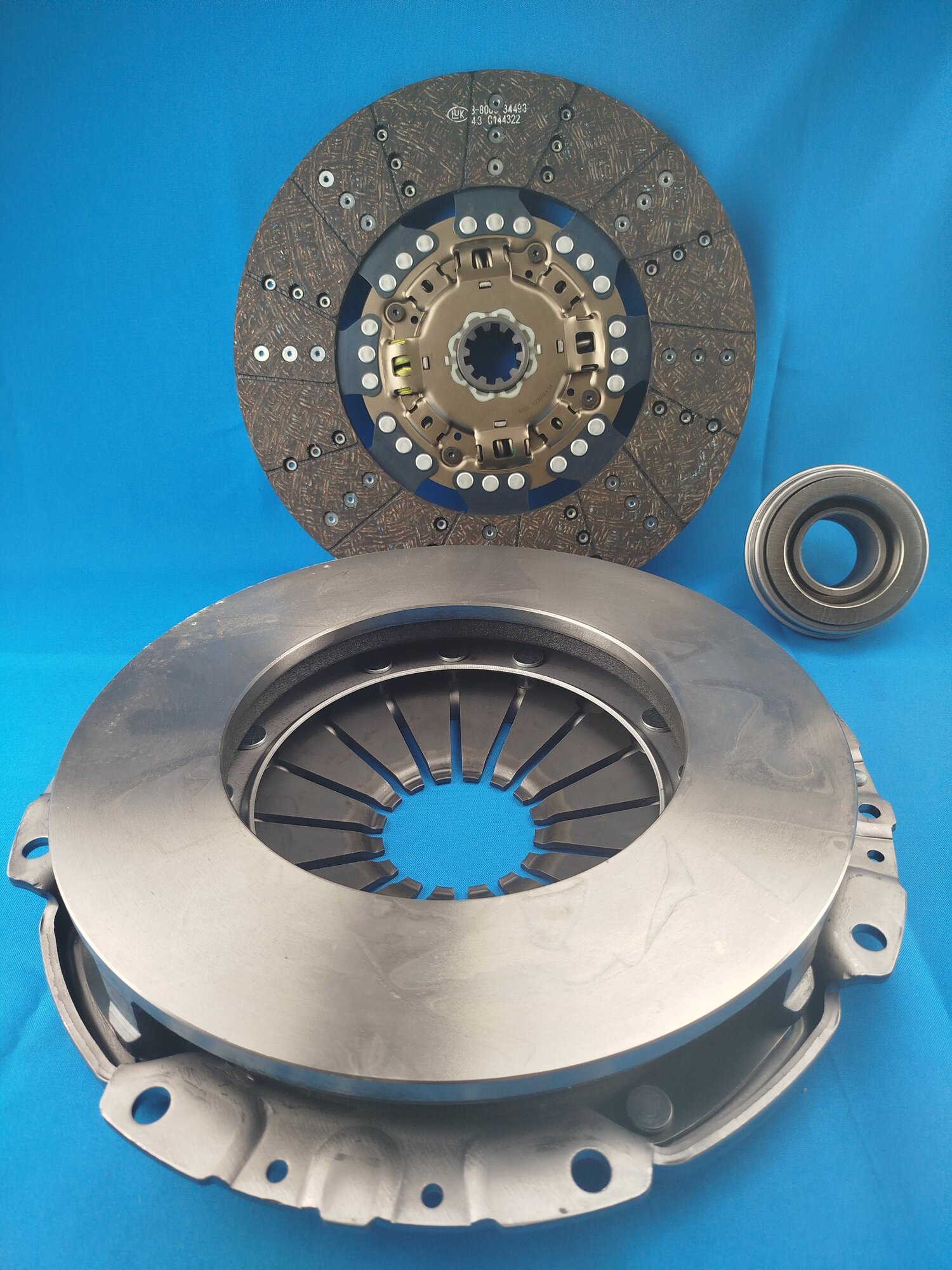 Сцепление "TRIALLI" для а/м КамАЗ Компас 9 22->, JAC N75, N80, N90 дв. Cummins ISF 3.8 с механической муфтой