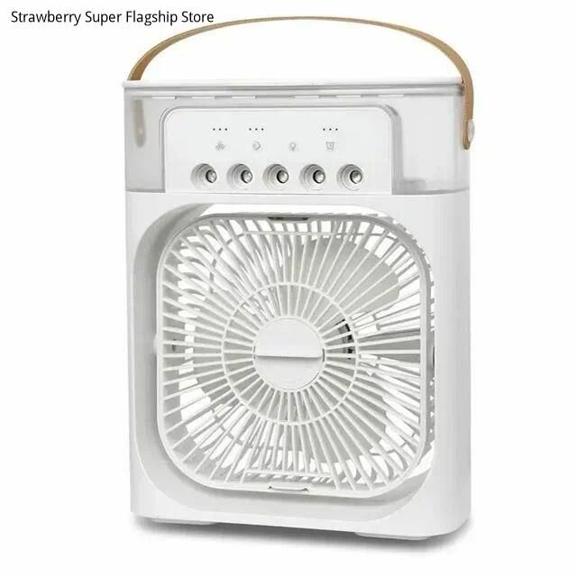 Вентилятор настольный с функцией кондиционера. Увлажнитель портативный и охладитель воздуха