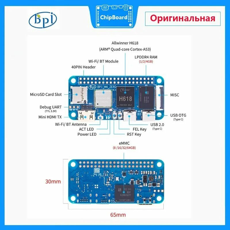 Планшет "Банановая Кожа M4 ZERO", 4GB, 32 GB, 300-дневная гарантия