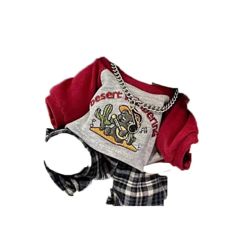 Комплект одежды из плюша для куклы 20 см