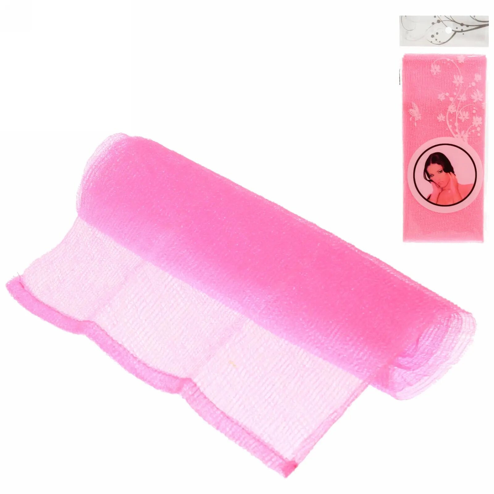 Мочалка для тела скрабирующая «Японская», 30х90см, 1 шт, разноцветн.