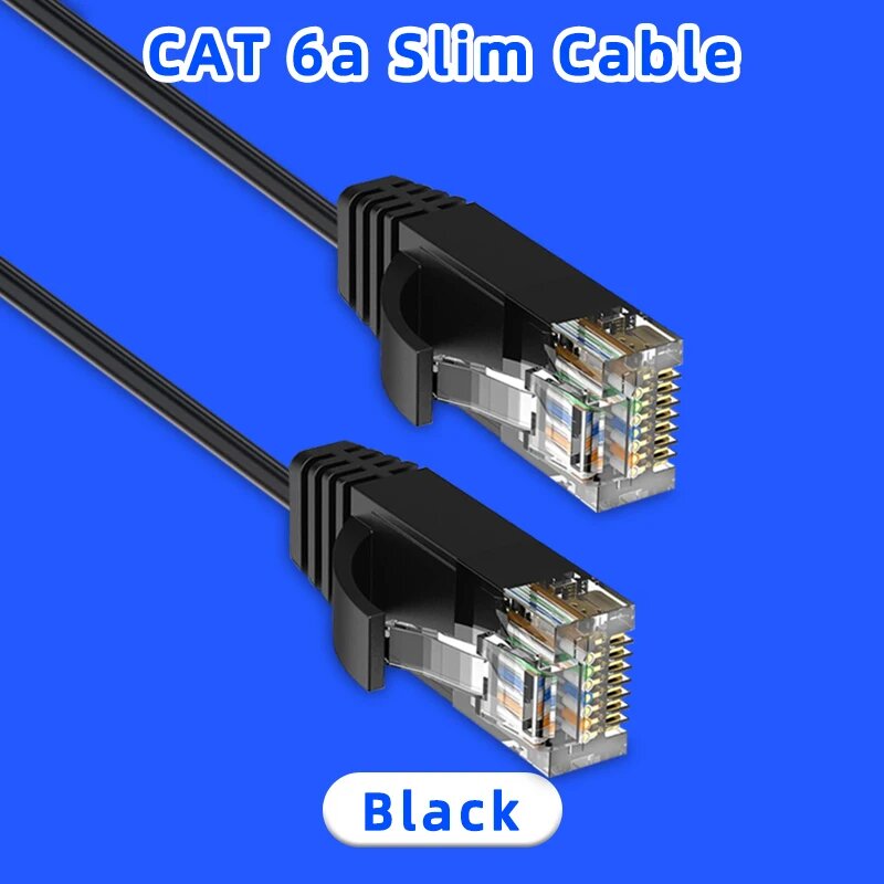 D-Sunty Cat6A Ethernet-кабель 10 Гбит/с cat 6a-black, 0.5m