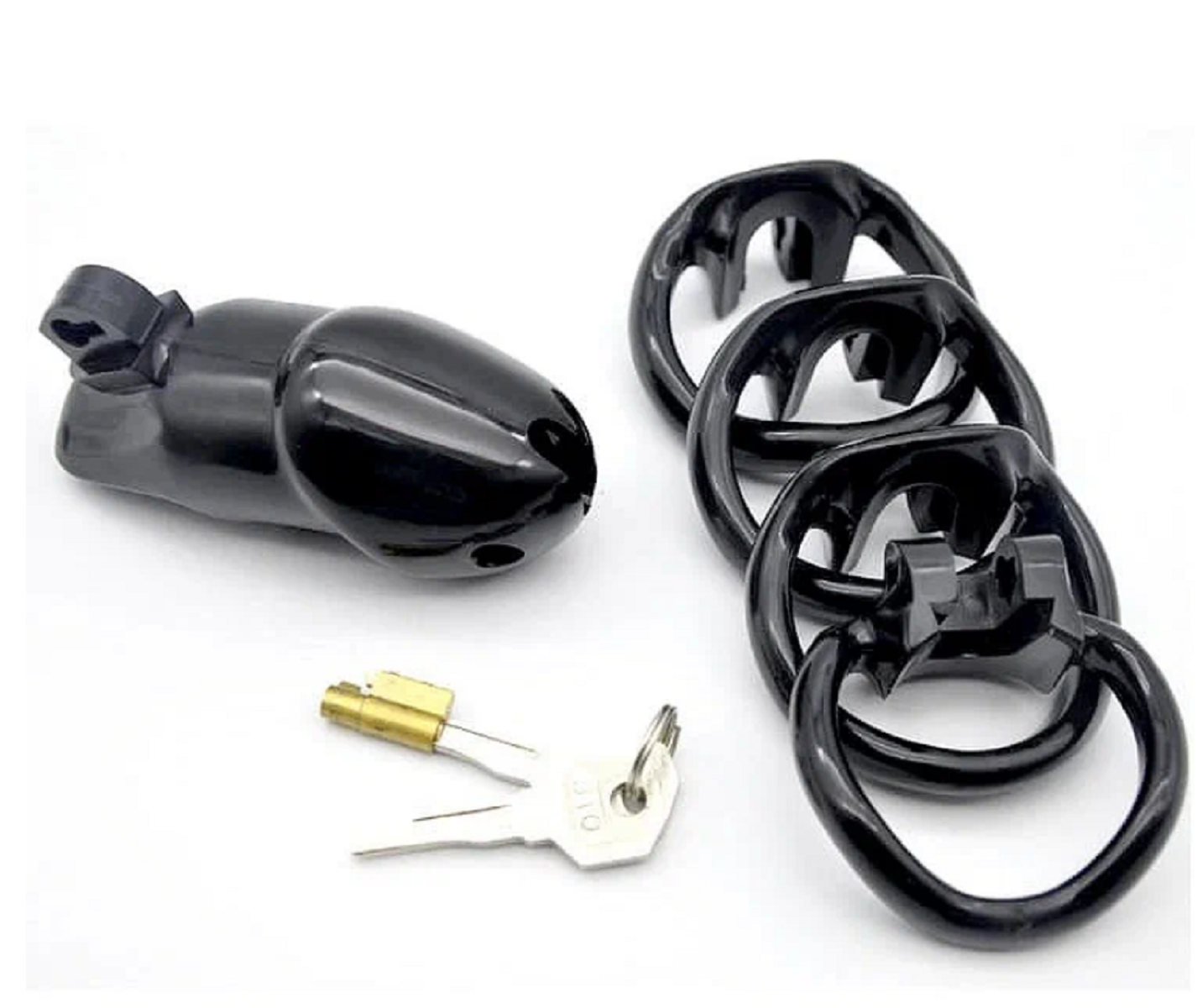 Насадка пояс верности мужская с замочком Forward, черного цвета