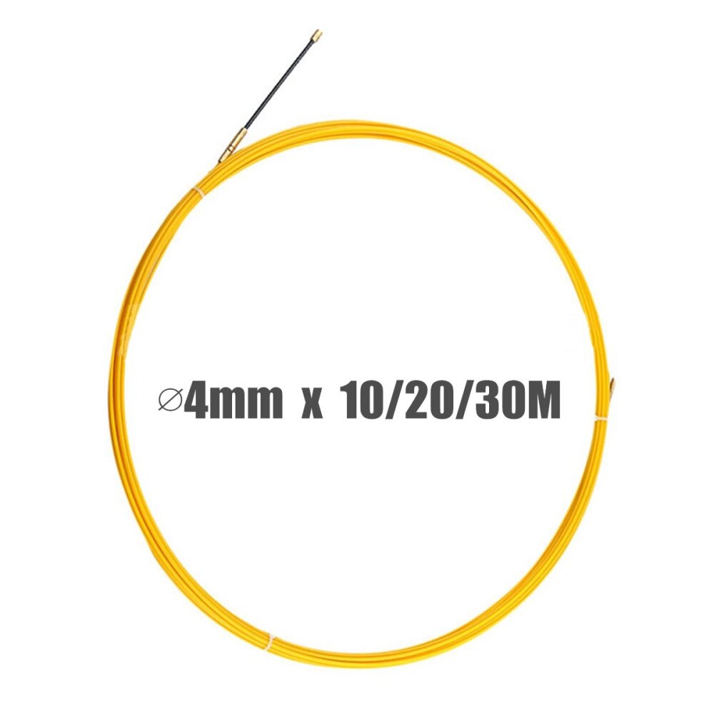 Инструмент Провод Кабель Стекловолокно Рыболовная лента Катушка Трубопровод Трубопровод Стержень 4 мм # 30M