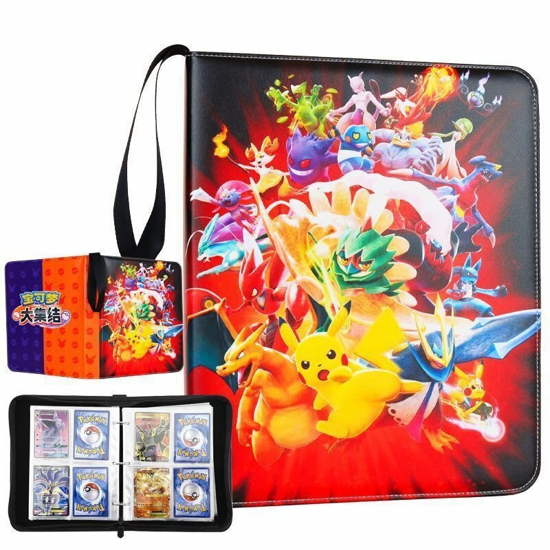 Набор карт Amazon Explosion Pokémon, 4 отделения, 50 страниц