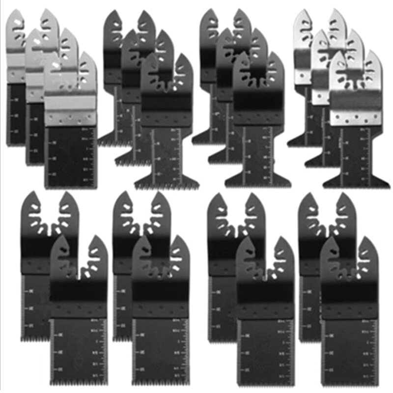 20 шт. осциллирующих многофункциональных пильных полотен, набор для деревообрабатывающих резаков, электроинструментов, аксессуаров для циркулярных пил