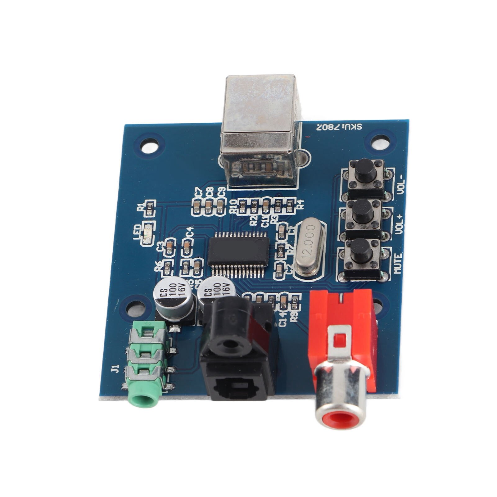 Модуль декодера ЦАП USB-вход коаксиальный волоконно-оптический HIFI звуковая карта электронный компонент PCM2704