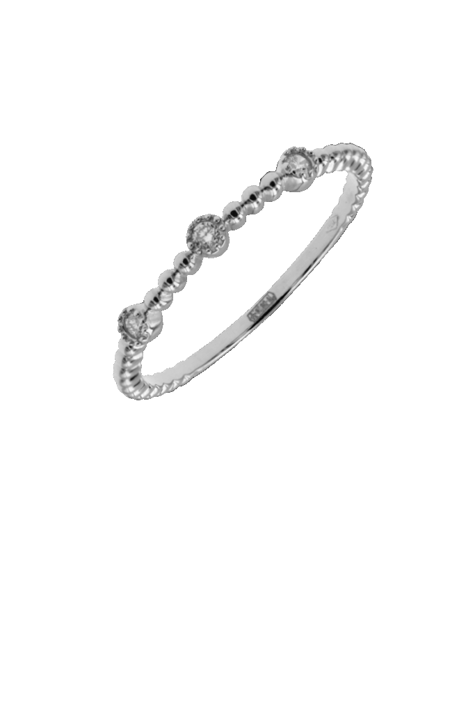 Кольцо, белое золото, 750 проба, бриллиант