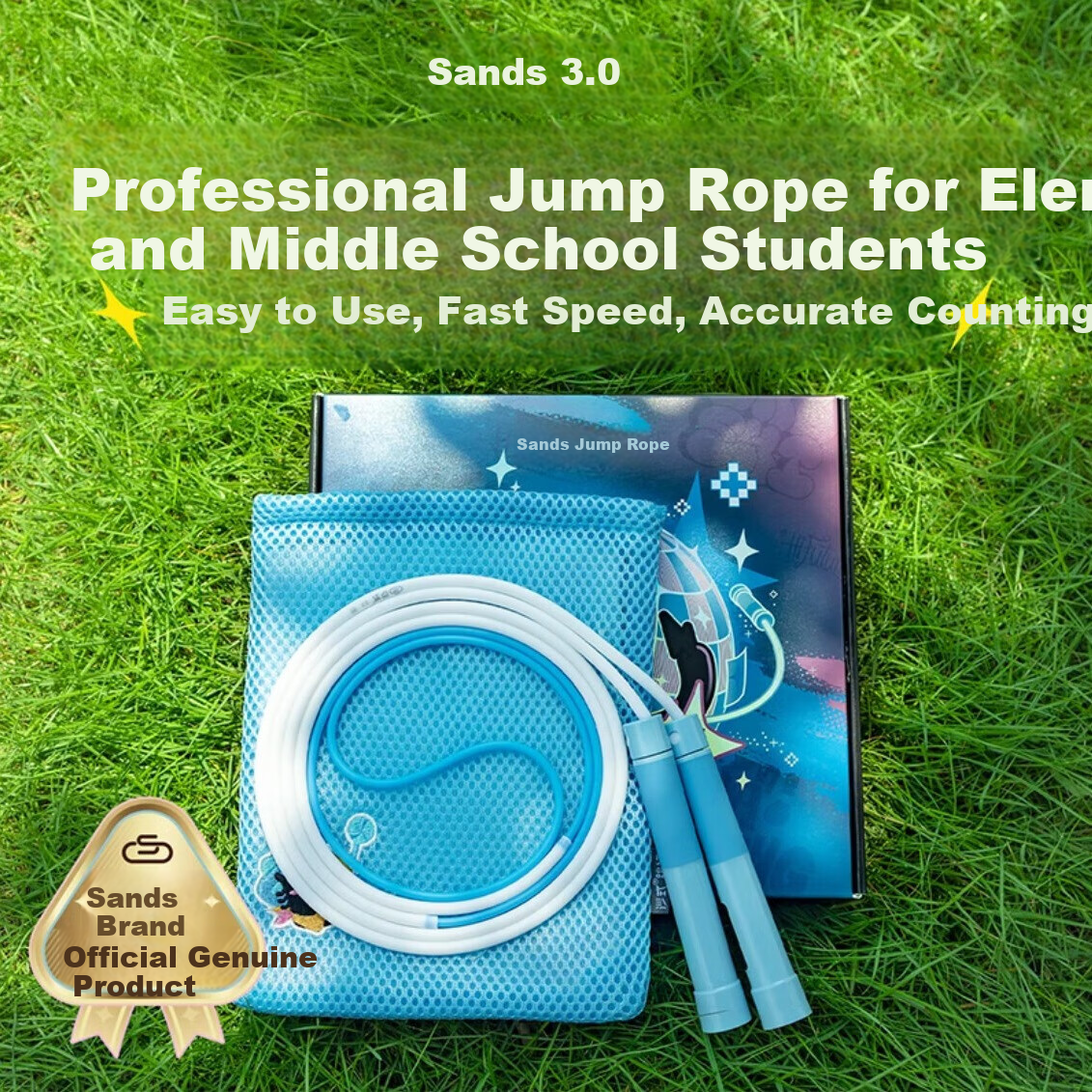Sands 3.0 Electronic Counting Jump Rope for Children, Speedy and Tangle-Free Jump Rope for Elementary and Middle School Students