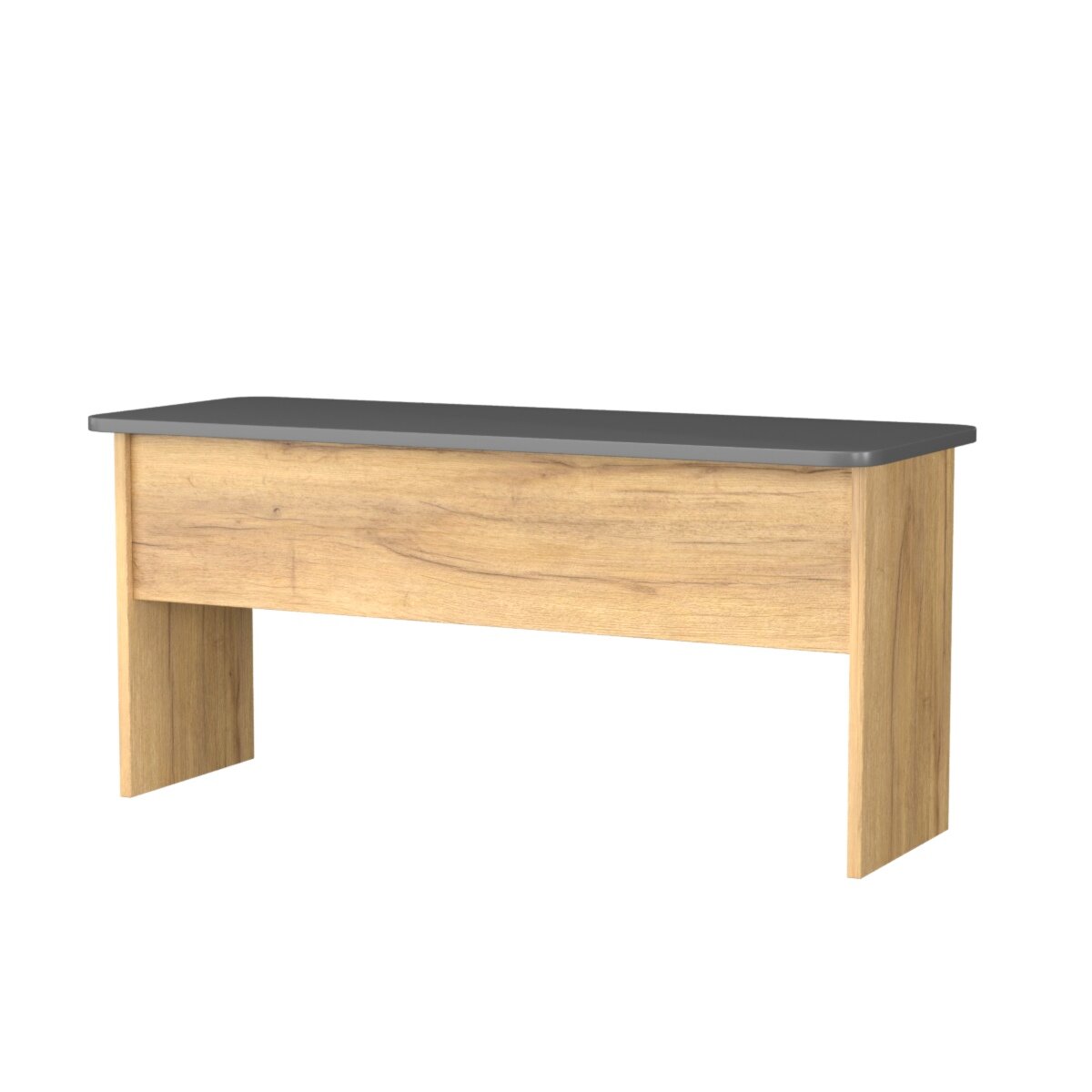 Скамейка для раздевалок №1-2, Дуб Золотистый и Темно-Серый. Производитель товара - компания ТОБ.