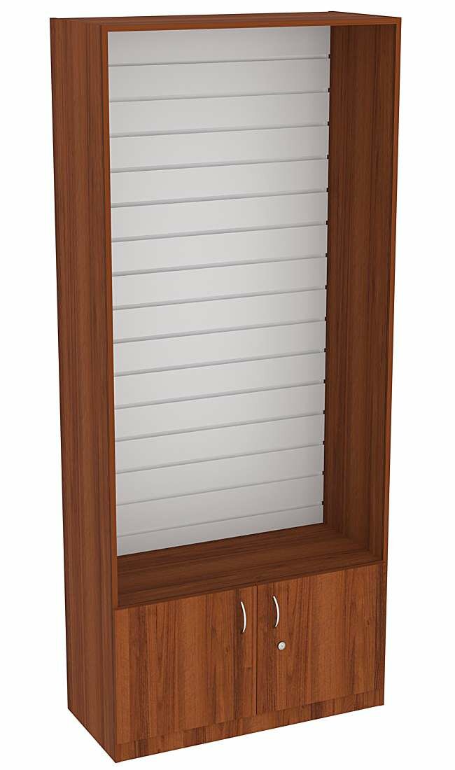 Витрина прямоугольная сэсп с экономпанелью №1-400 (открытая), Орех