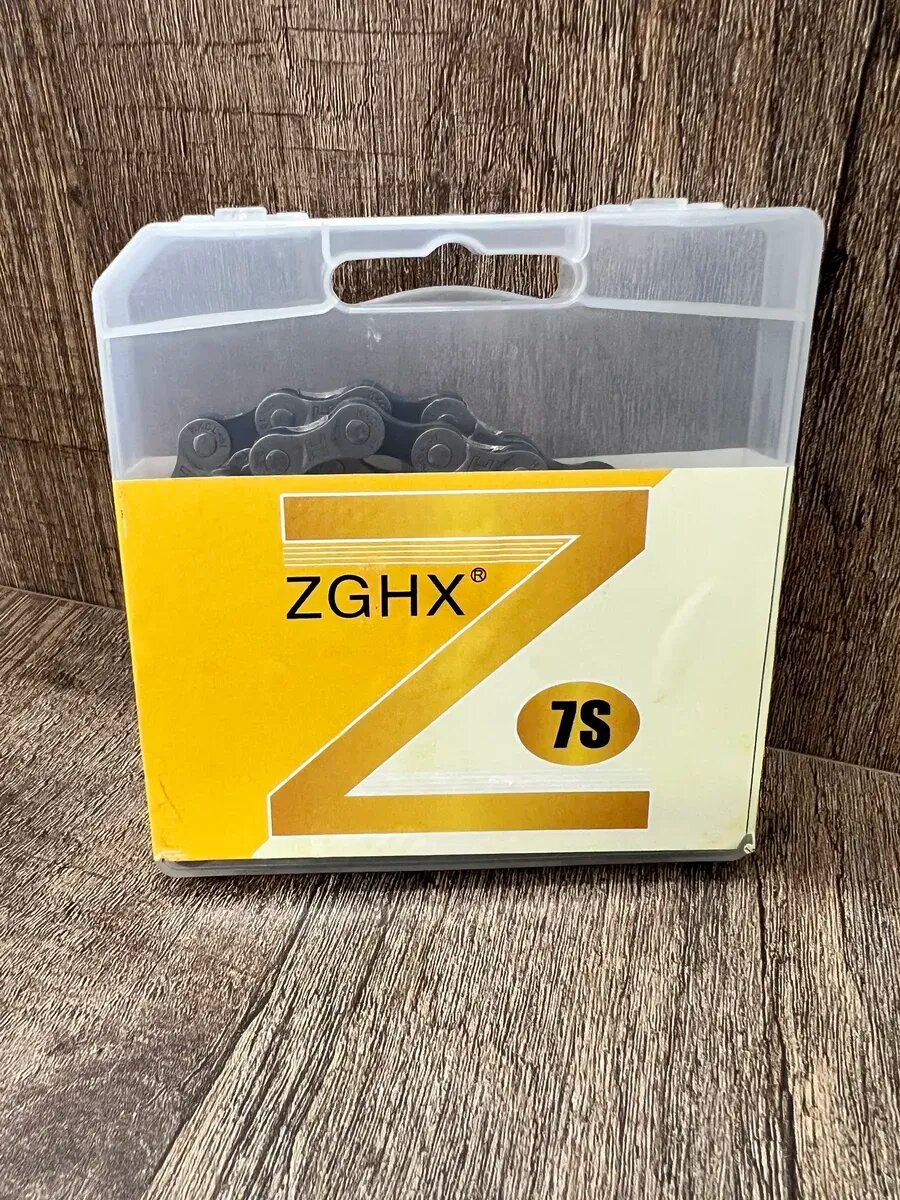 Цепь велосипедная ZGHX 7 Speed Z70, 116 звеньев и поддержкой 7 скоростей.