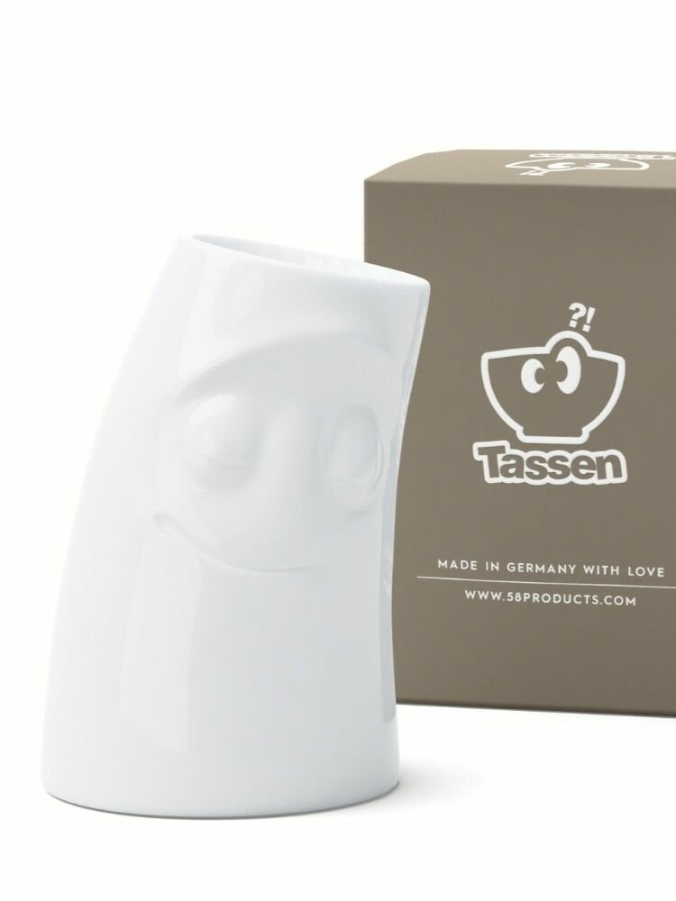 Подсвечник Tassen "Cuddly", настольный, фарфор, белый, в подарочной упаковке