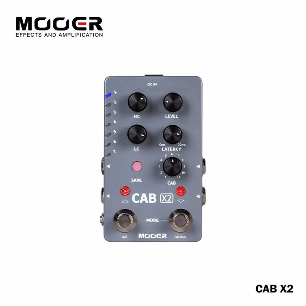 Mooer Cab X2 Электрогитара монолитный Стерео петлитель эффект задержки эффектор реверберации двойной гвоздь