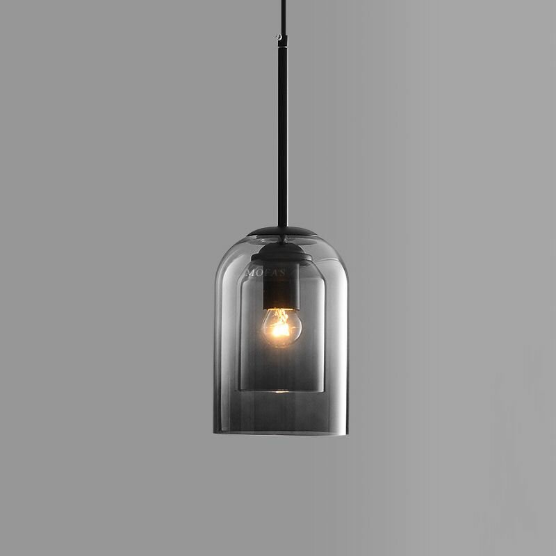 Стеклянный настенный светильник, E27, теплый свет