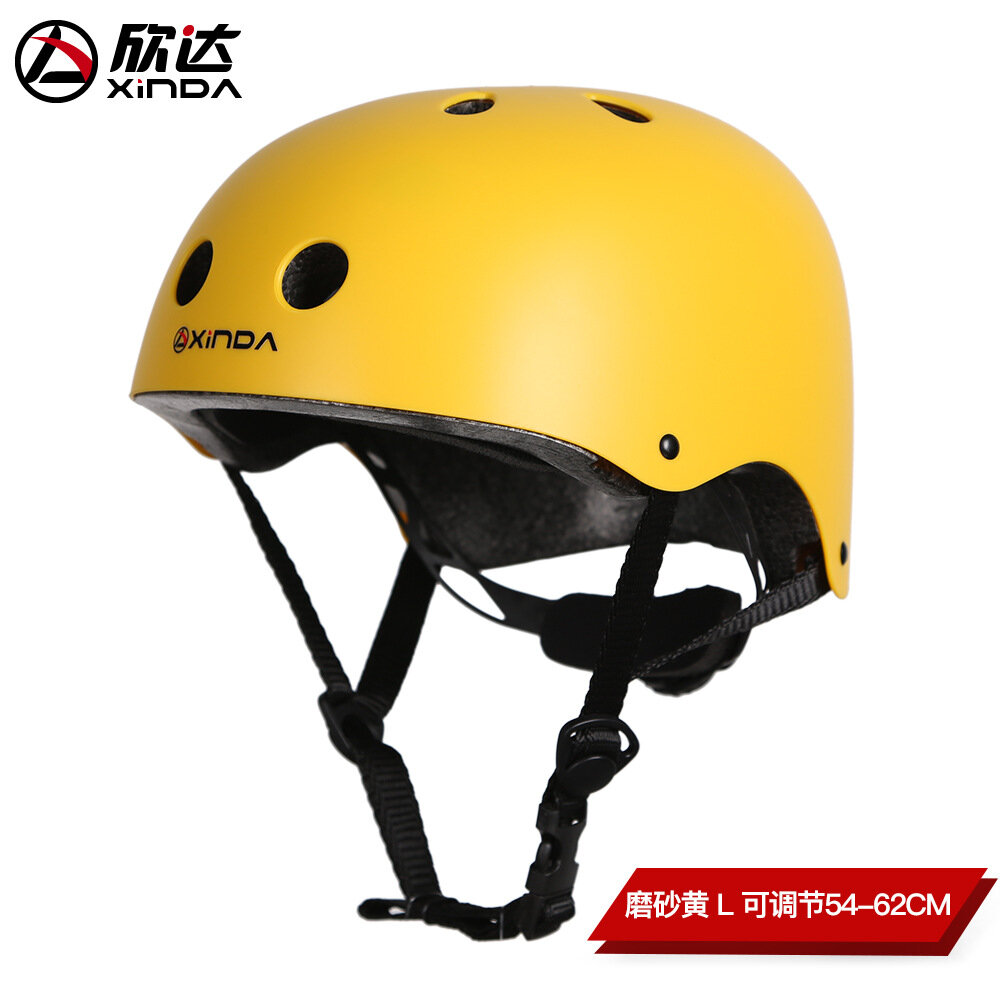Шлем Xinda, для скалолазания, дрифтинга и скоростного спуска, регулируемый, матово-жёлтый