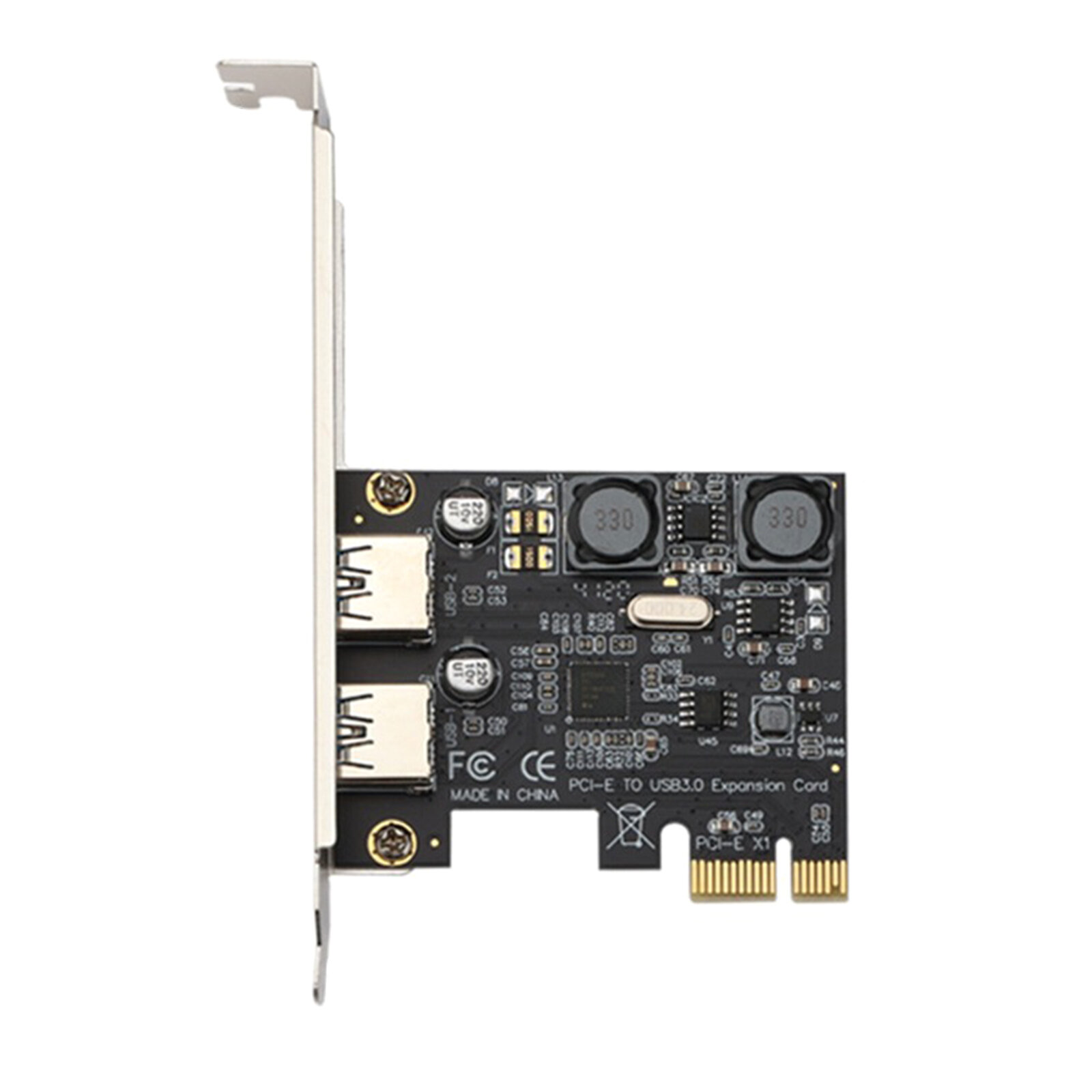 2-Портовая карта расширения USB 3.0 PCI-E Внешний адаптер PCIe X1 для контроллера USB 3.0 для настольных ПК NEC720202, VL805