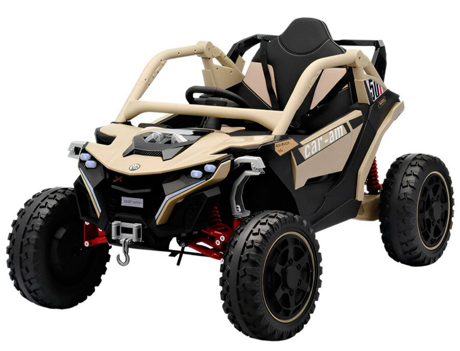 Детский электромобиль RiverToys Z707ZZ бежевый, для детей от 3 до 6 лет