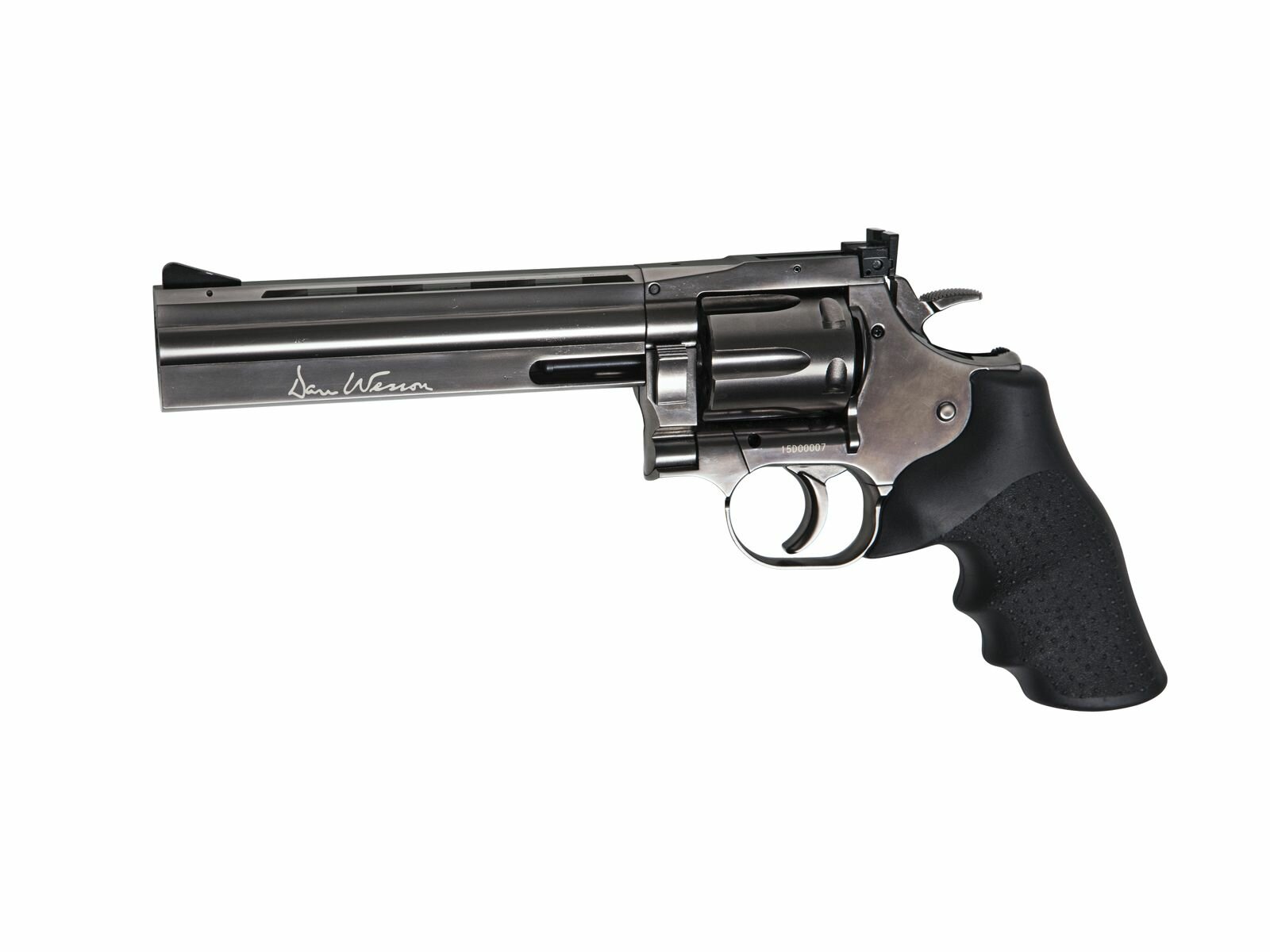 Револьвер пневматический ASG Dan Wesson 715-6 Steel Grey (пулевой)
