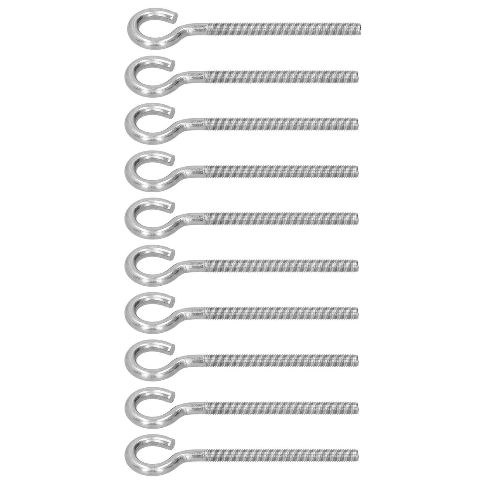 10 шт. кольцевой болт M6 из нержавеющей стали 304, крюк для теплицы, солнцезащитного козырька и сетки