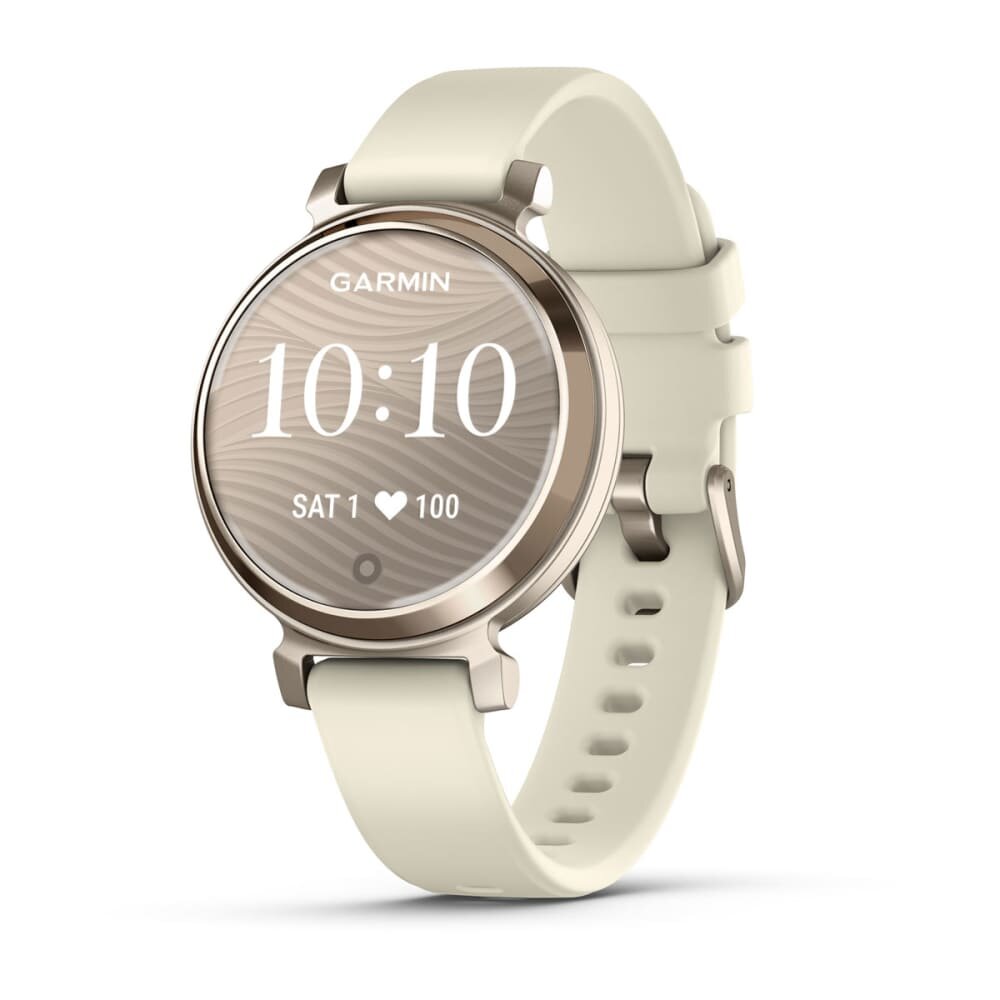 Часы Garmin Lily 2 с безелем цвета кремовое золото, силиконовый ремешок цвета кокоса (010-02839-00)