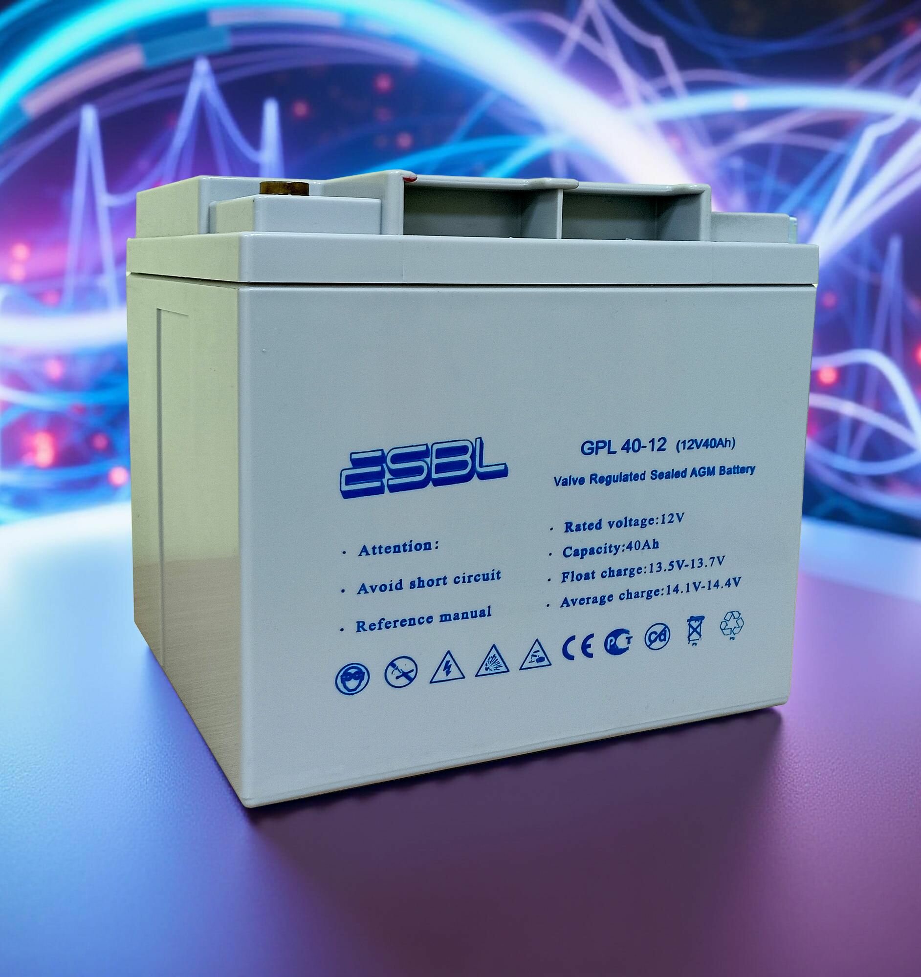 Аккумуляторная батарея AGM (12V-40Ah) ESBL