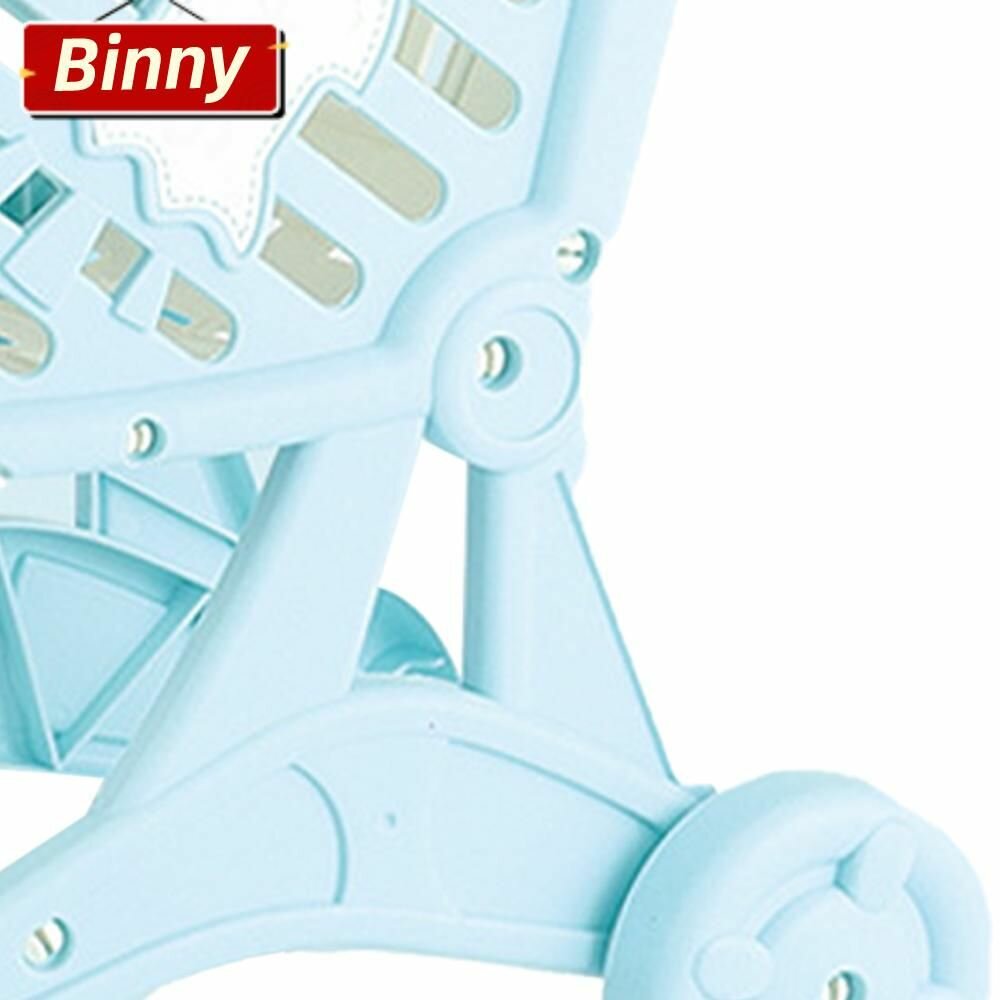 Тележка для покупок Binny, для детей от 0 до 5 лет, пластик, синяя/белая — фото 1