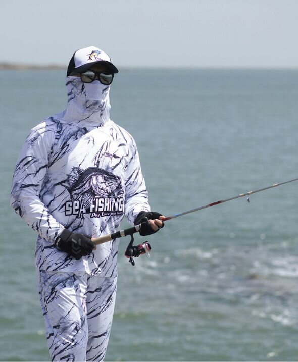 Камуфляжная одежда для рыбалки из ледяного шелка с солнцезащитным кремом, Летний камуфляжный рыболовный набор