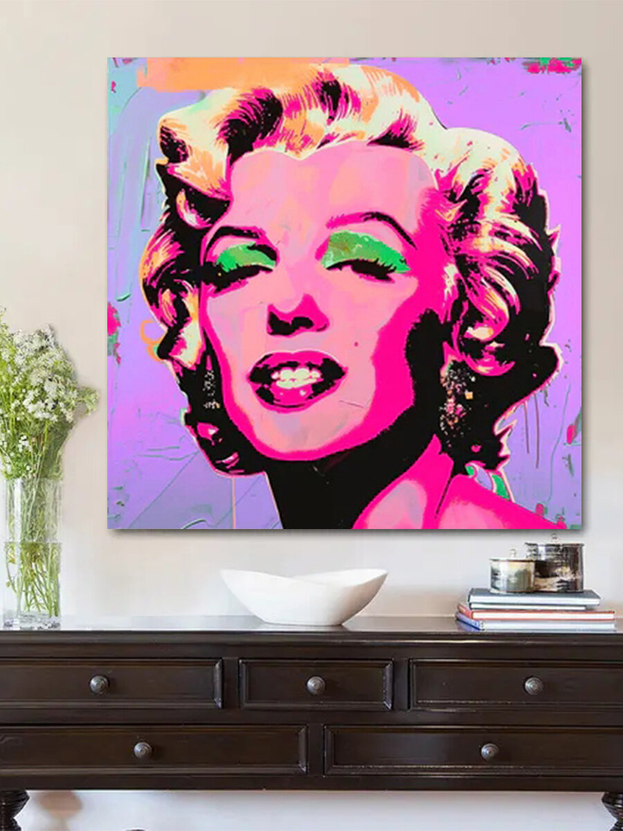Картина на стену - "Marilyn Monroe / Мерилин Монро" , 70х70 см.