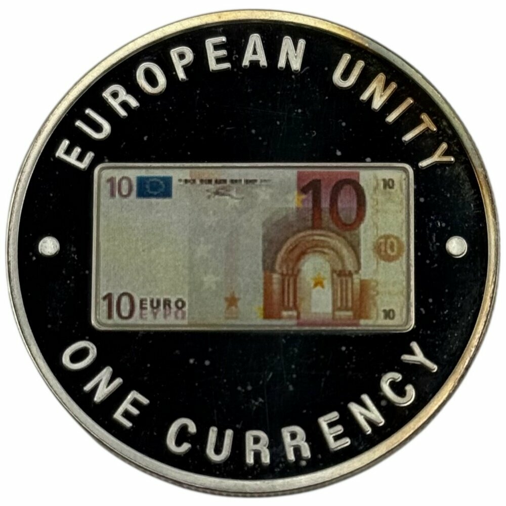 Замбия 1000 квач 1999 г. (Единая валюта Европы - Аверс 10 евро) (Proof)