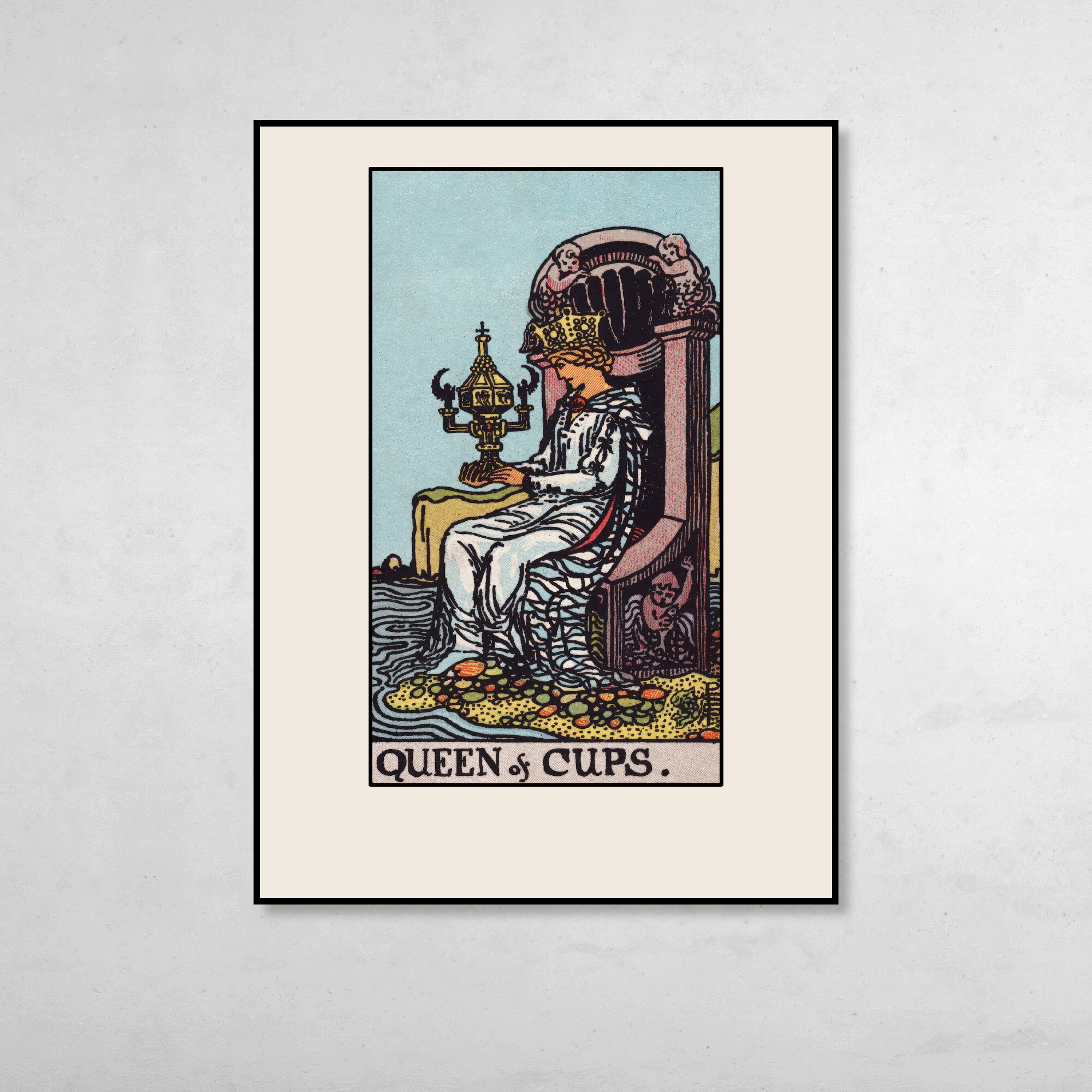 Постер Королева Кубков (Карта Таро)