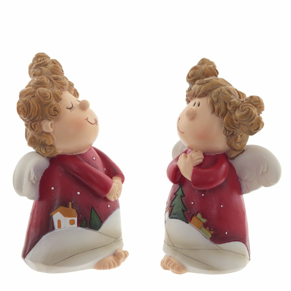 Фигурка декоративная "Ангелочек", L7,5 W5 H10 см, 2в.